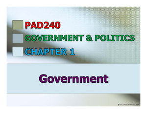 Organising 1 - Public Admin (DPA) - Studocu