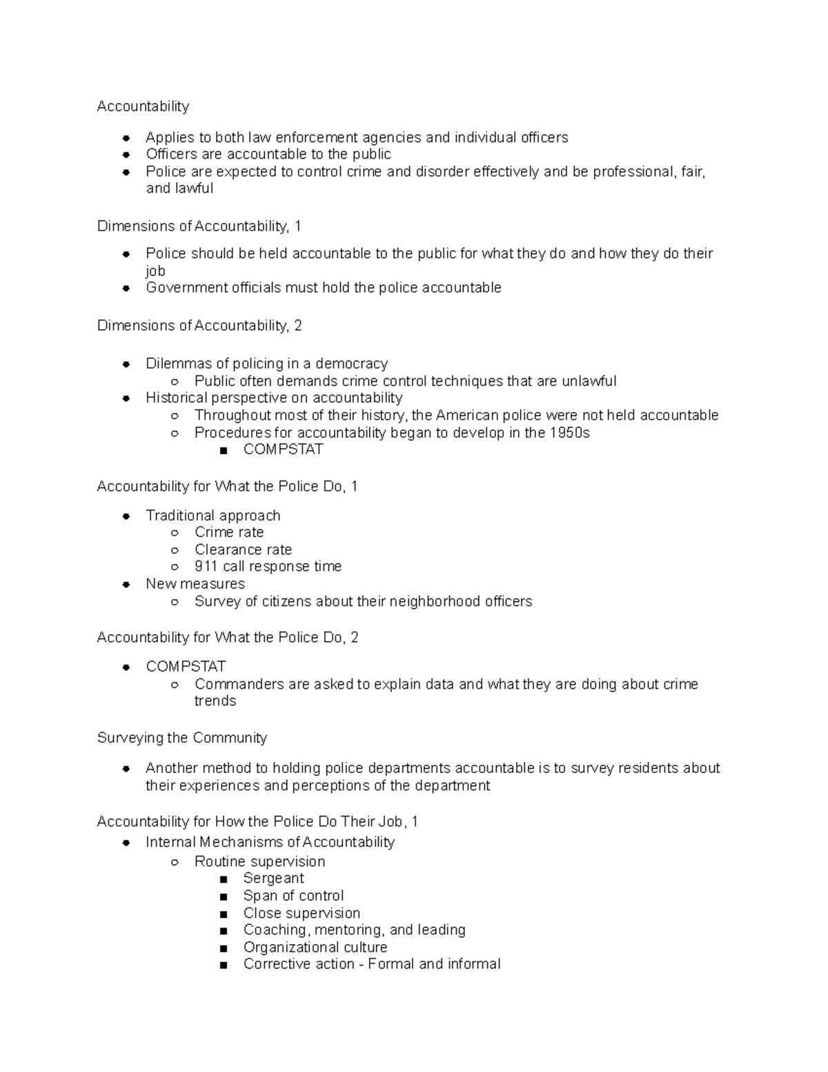 Chapter 14 Accountability of the Police - Accountability Applies to ...