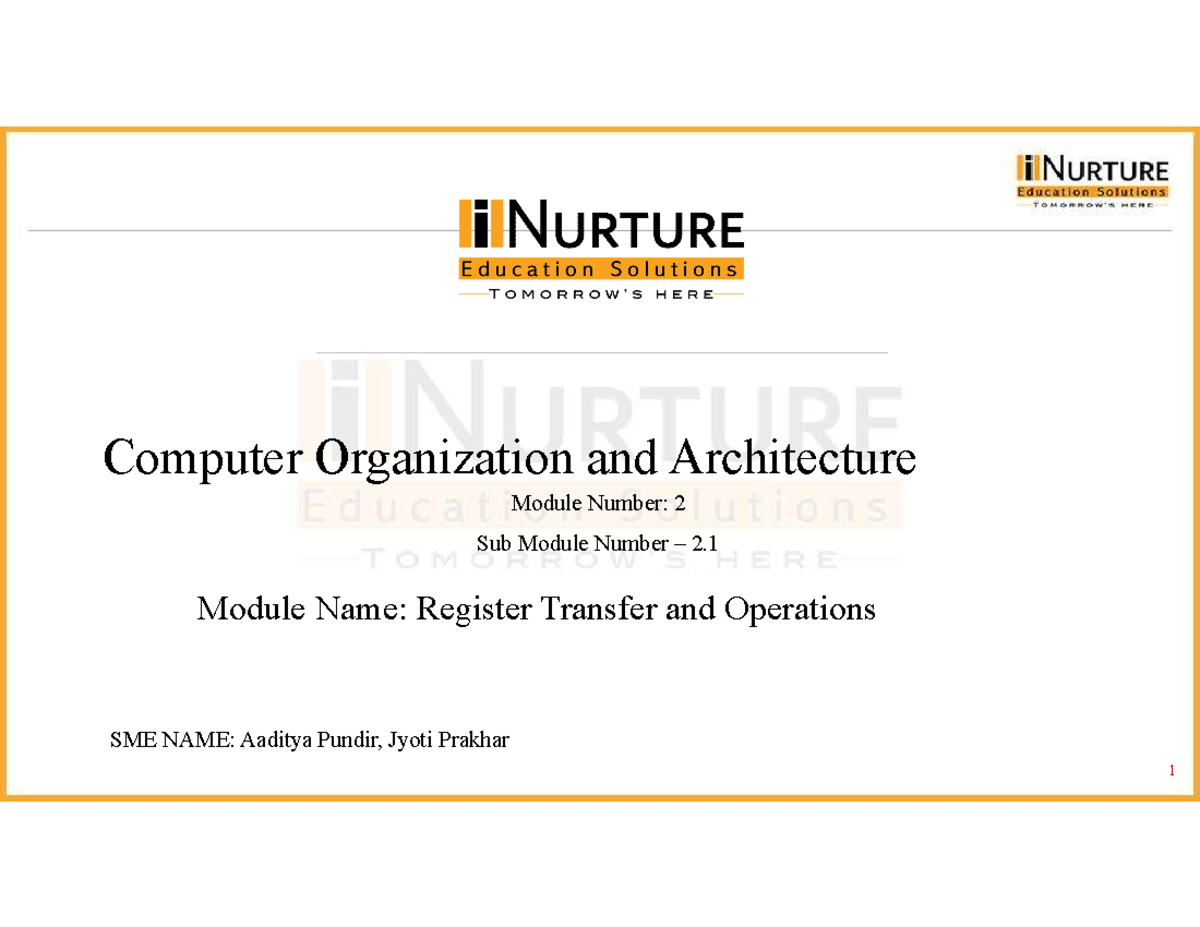 COA Module 2 - Module Number: 2 Sub Module Number – 2. Module Name ...