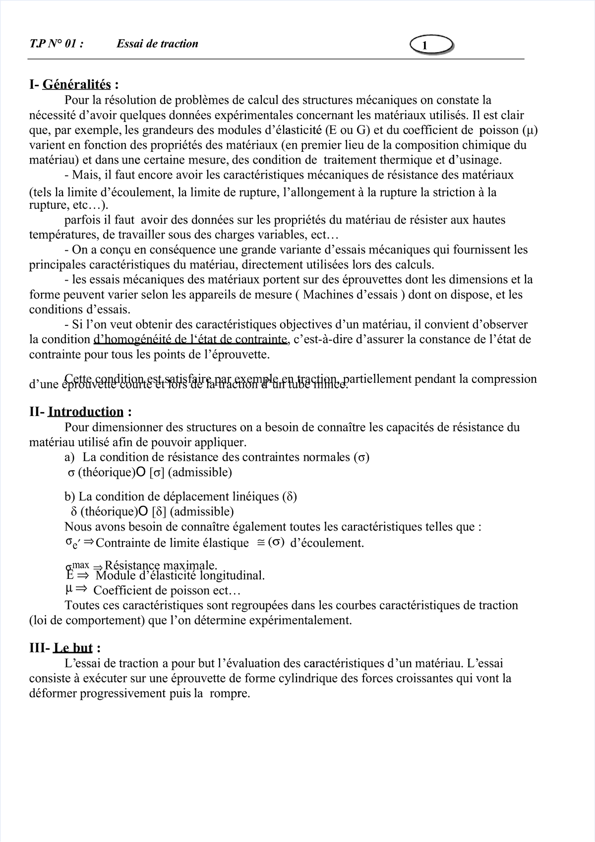 Pdf-tp-n01-essai-de-traction compress - I- Généralités :I- Généralités ...