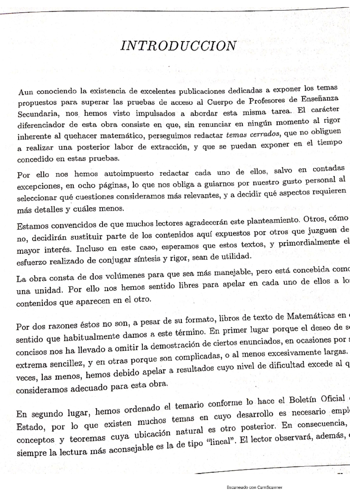 Introduccion y Temas de a Bibliografía Básica - Complementos Para La Formación Matemática - Studocu