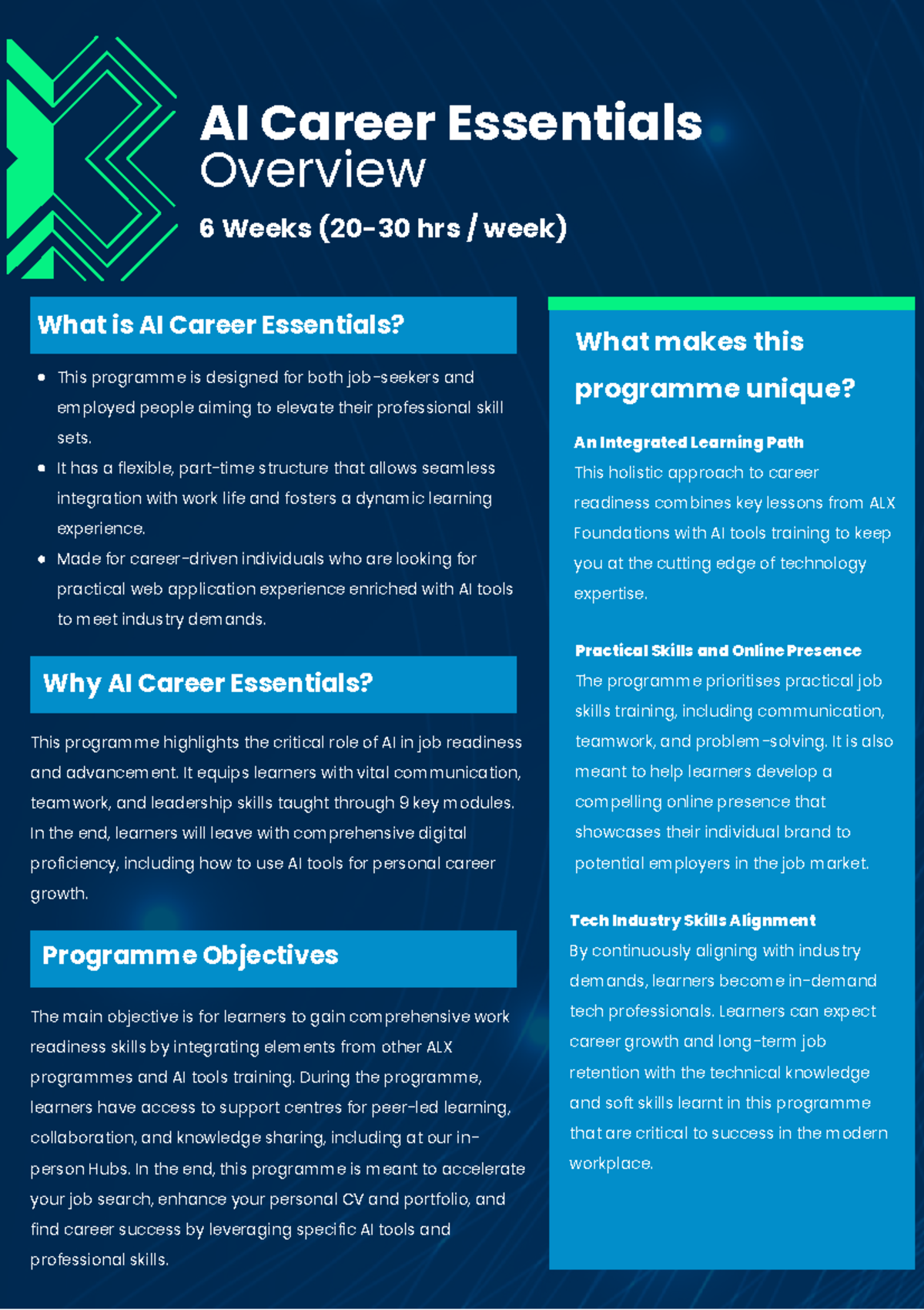 AICE (AI Career Essentials) Course Overview - This programme is ...