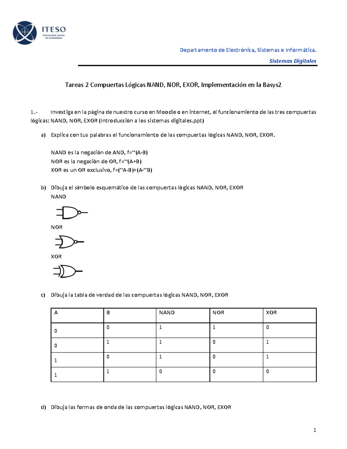 Tarea 2-Compuertas Lógicas - Warning: TT: undefined function: 32 Warning: TT: undefined function ...