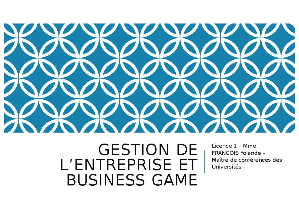 GEBG 2023 Partie 1 Chapitre 1 Entrepeneur Etudiant - GESTION DE L ...