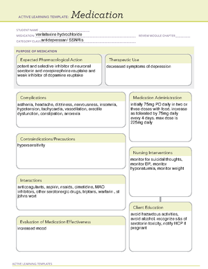 Medication ATI lidocaine - ACTIVE LEARNING TEMPLATES Medication STUDENT ...