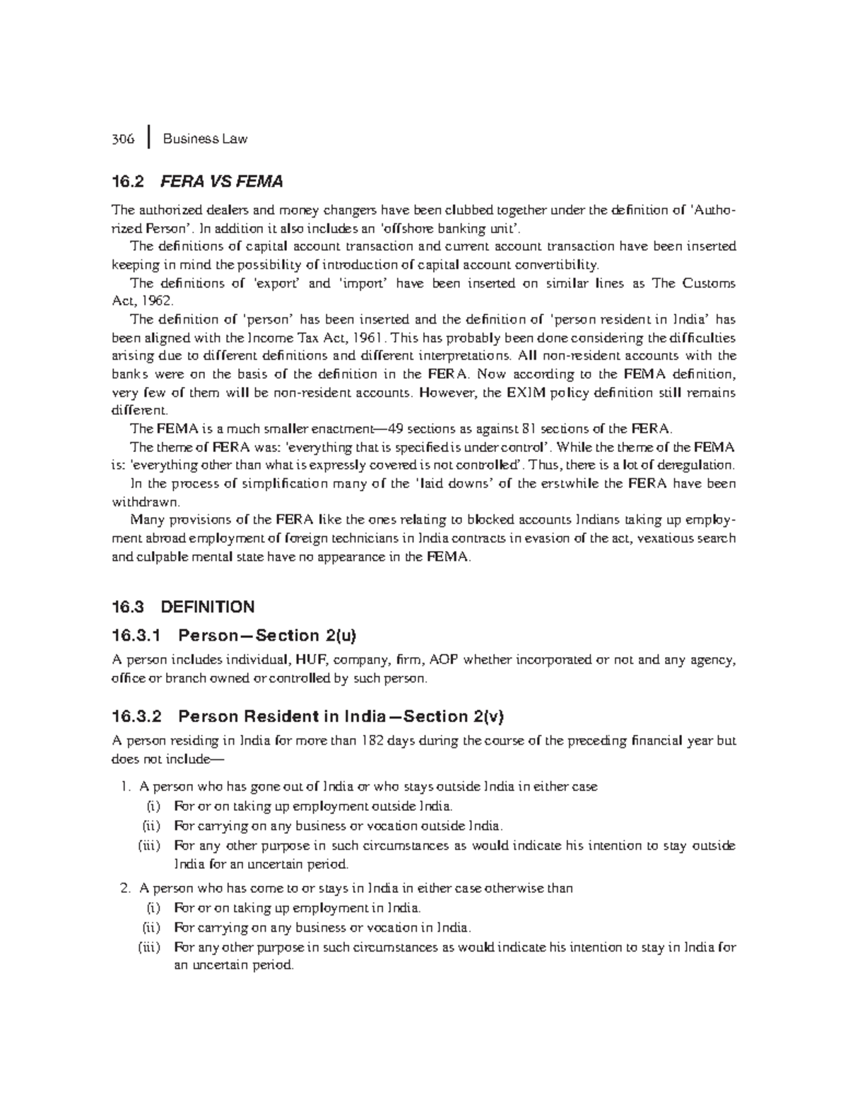 Zlib - n/a - 306 Business Law 16 FERA VS FEMA The authorized dealers ...