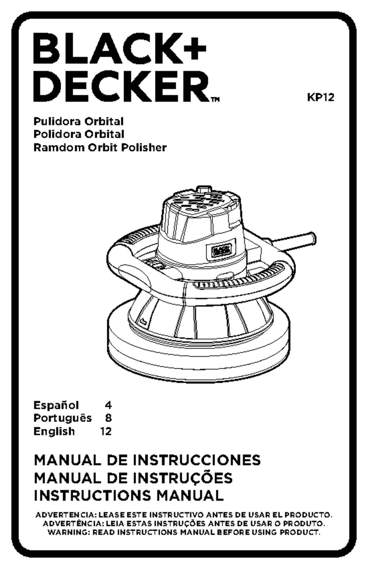 KP12 - Material de maquinas electricas - Pulidora Orbital Polidora ...