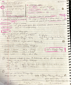 Ch115 chap5-7 - Lecture notes taken from Pearson textbook. - CH 115 ...