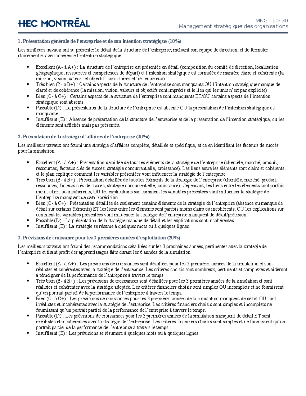 cas bablette revision des details de notes - MNGT 10430 Management ...
