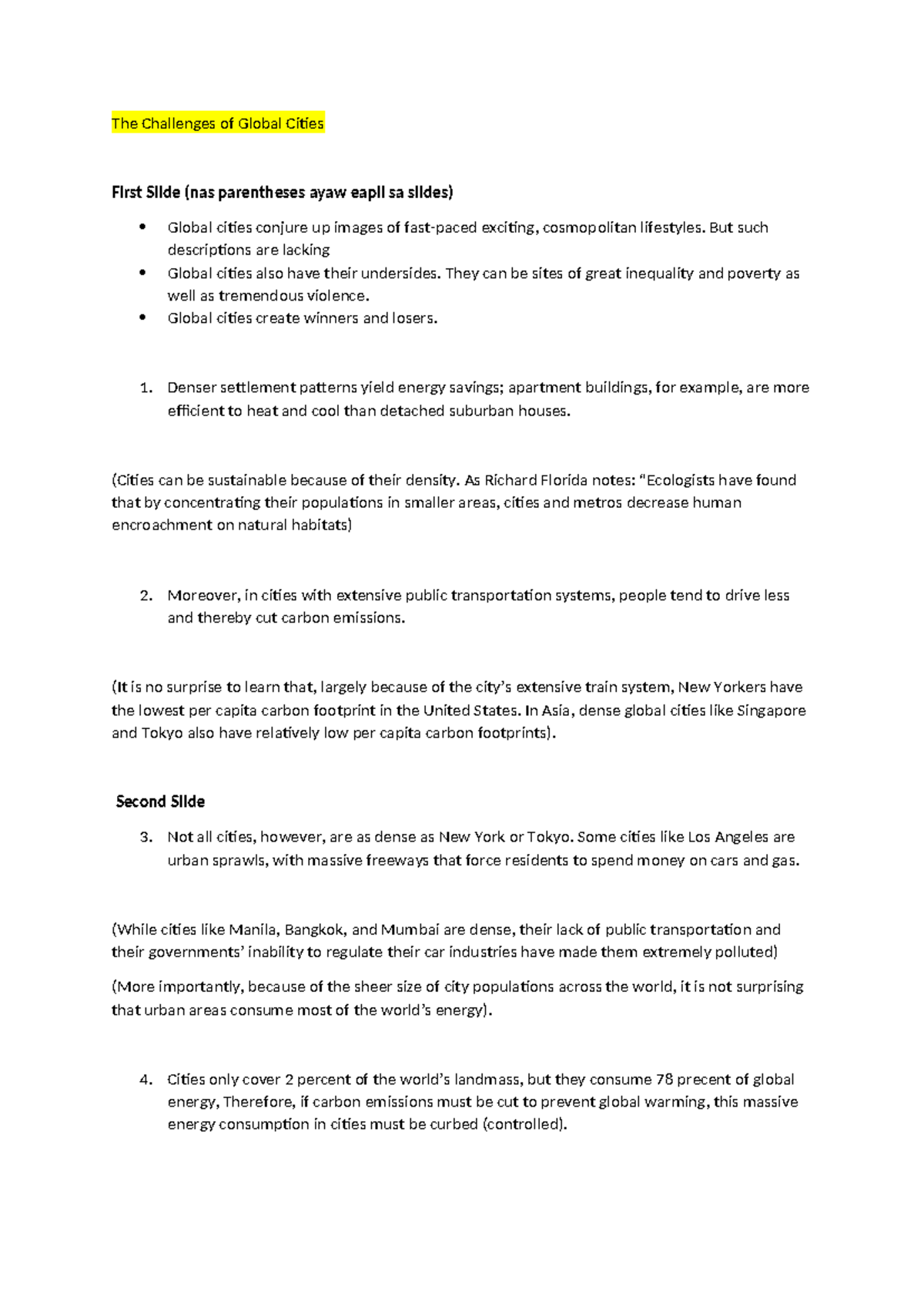 THE- Challenges-OF- Global- Cities-Aying - The Challenges of Global ...