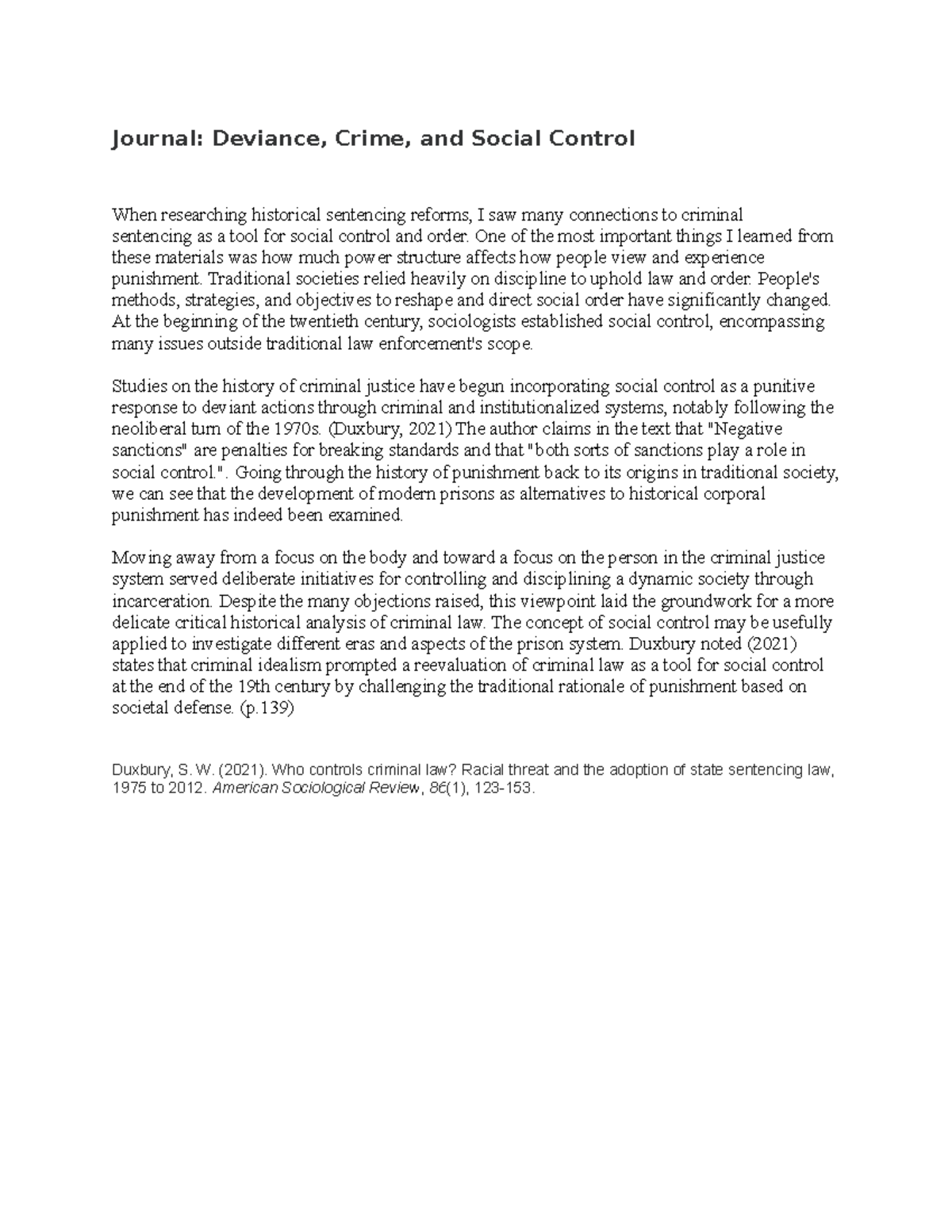 Journal Deviance - One of the most important things I learned from ...