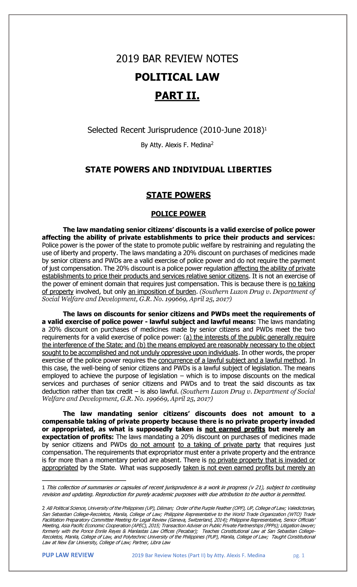 432099531 Political Law Reviewer Bar 2019 Par 2 v 21 by Atty Alexis ...