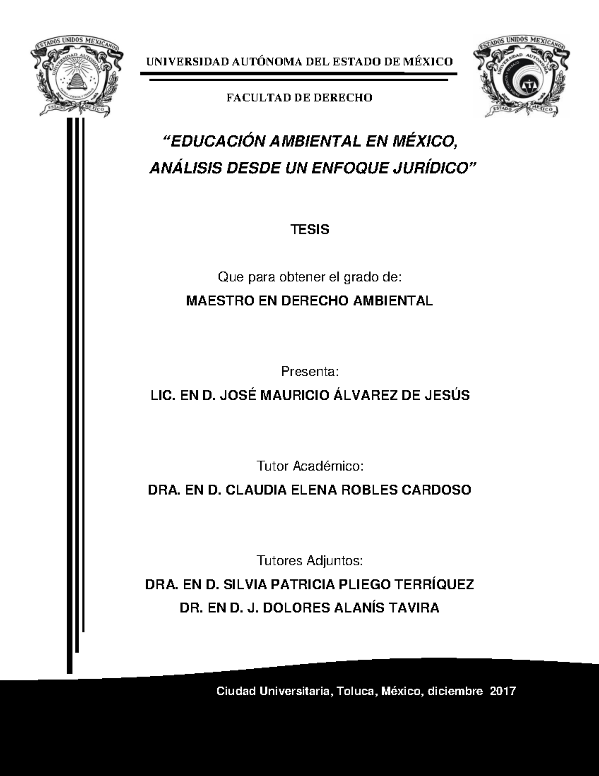 Tesis Educación Ambiental en México, análisis desde un enfoque jurídico ...