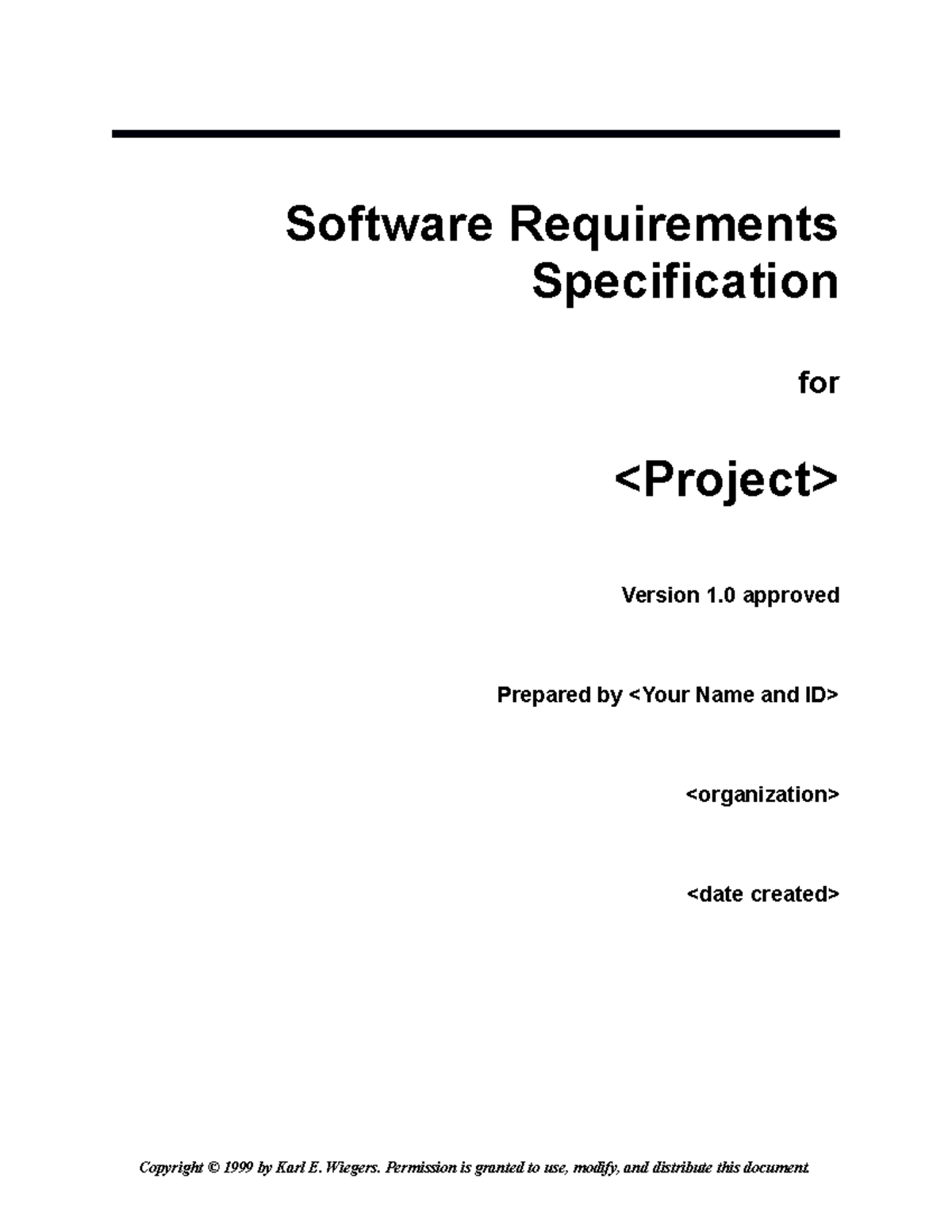 SRS Template IEEE - gigig - Software Requirements Specification for ...
