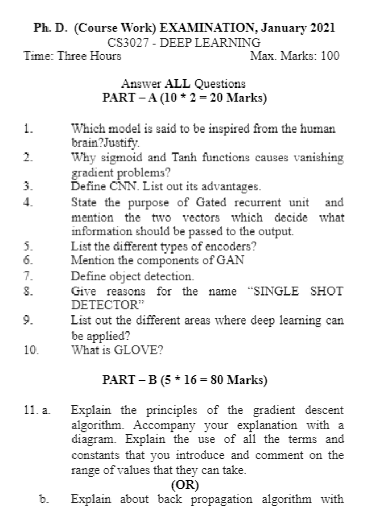study meterial for the subject - Deep Learning - Studocu