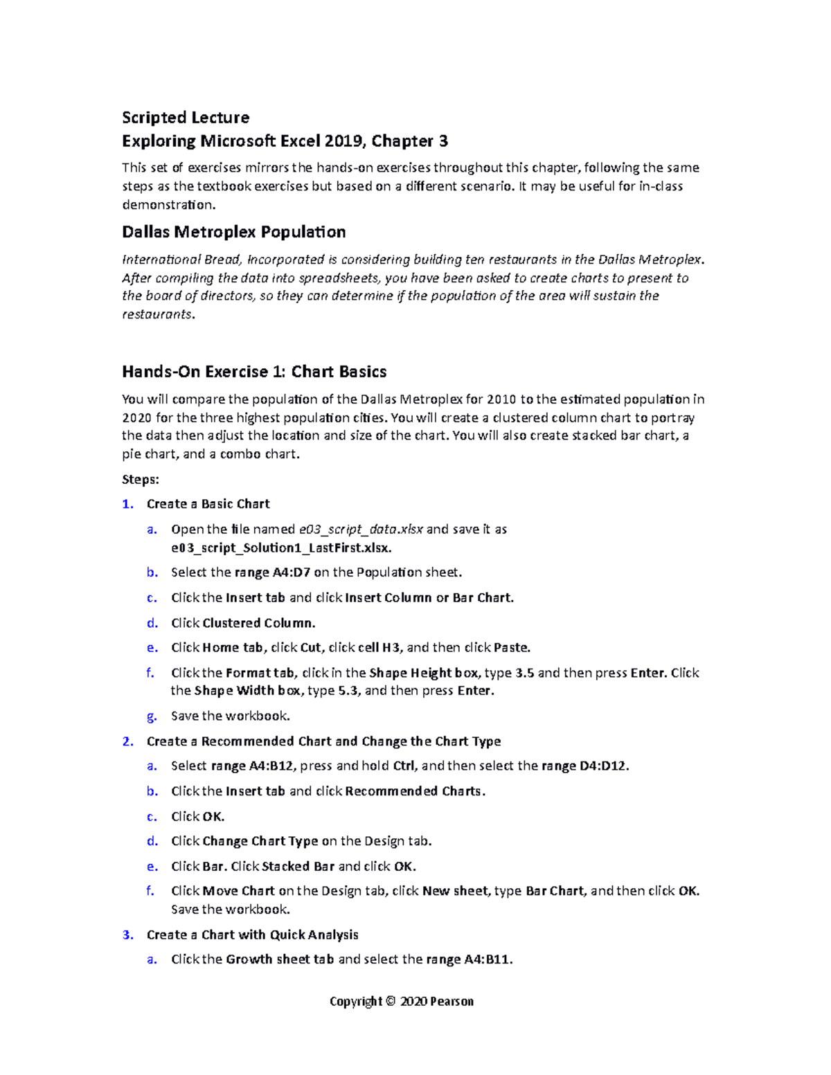 E03 script - SEE ATTACHED - Scripted Lecture Exploring Microsoft Excel ...