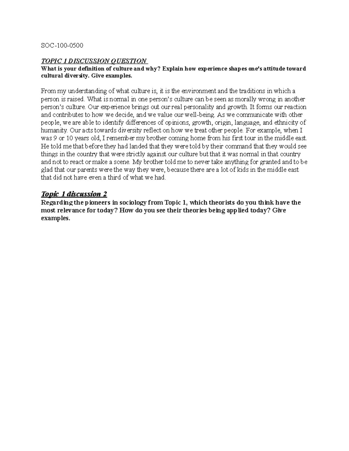 SOC-100-0500 DQ'S - n/a - SOC-100 - GCU - Studocu