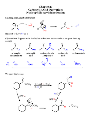 "Organic Chemistry" - Carboxylic acid derivatives nucleophilic acyl ...