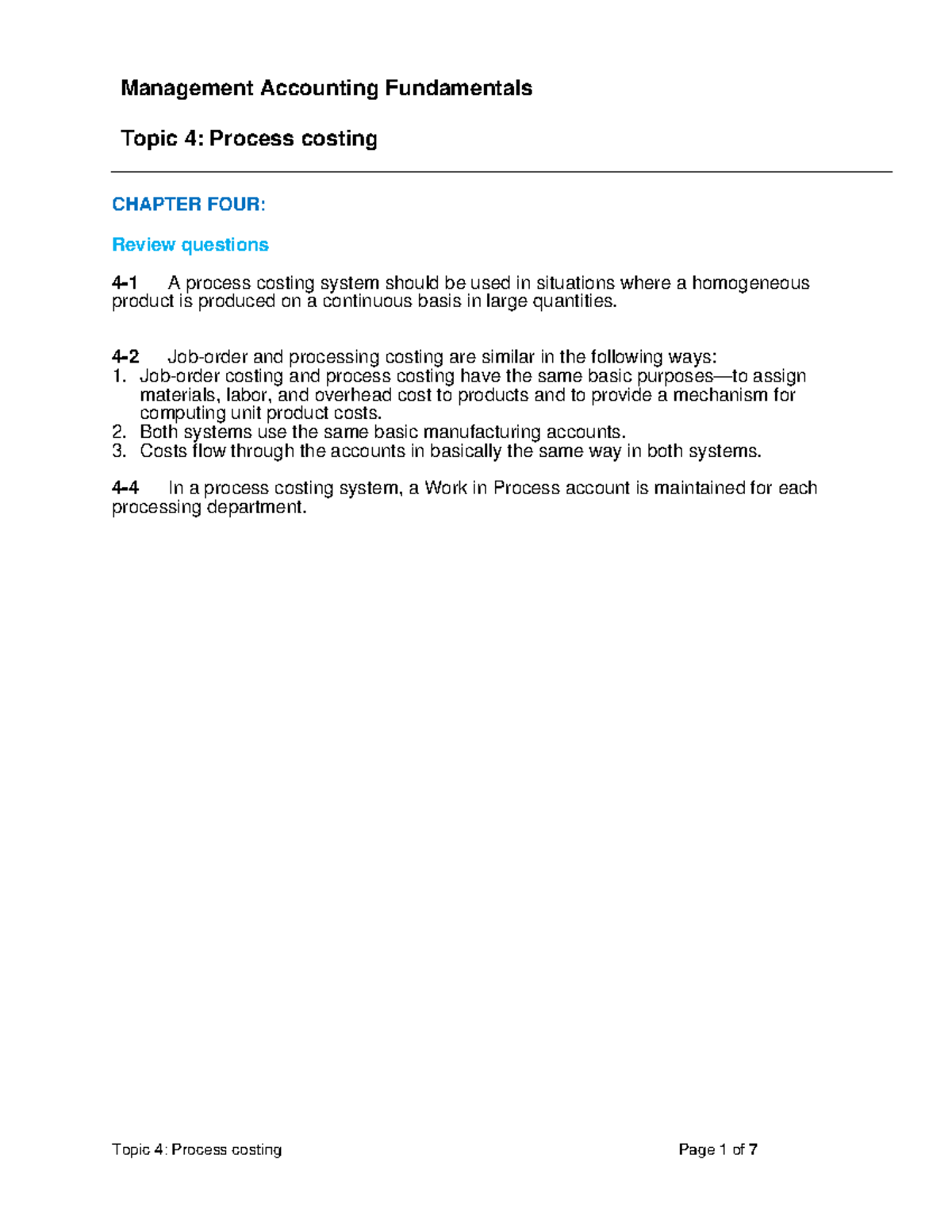 Module 04 - Solutions to self-study questions - CHAPTER FOUR: Review ...