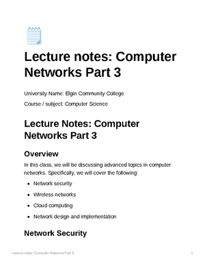 Lecture notes Big Data Analytics Part 2 - lecture notes: Big Data ...