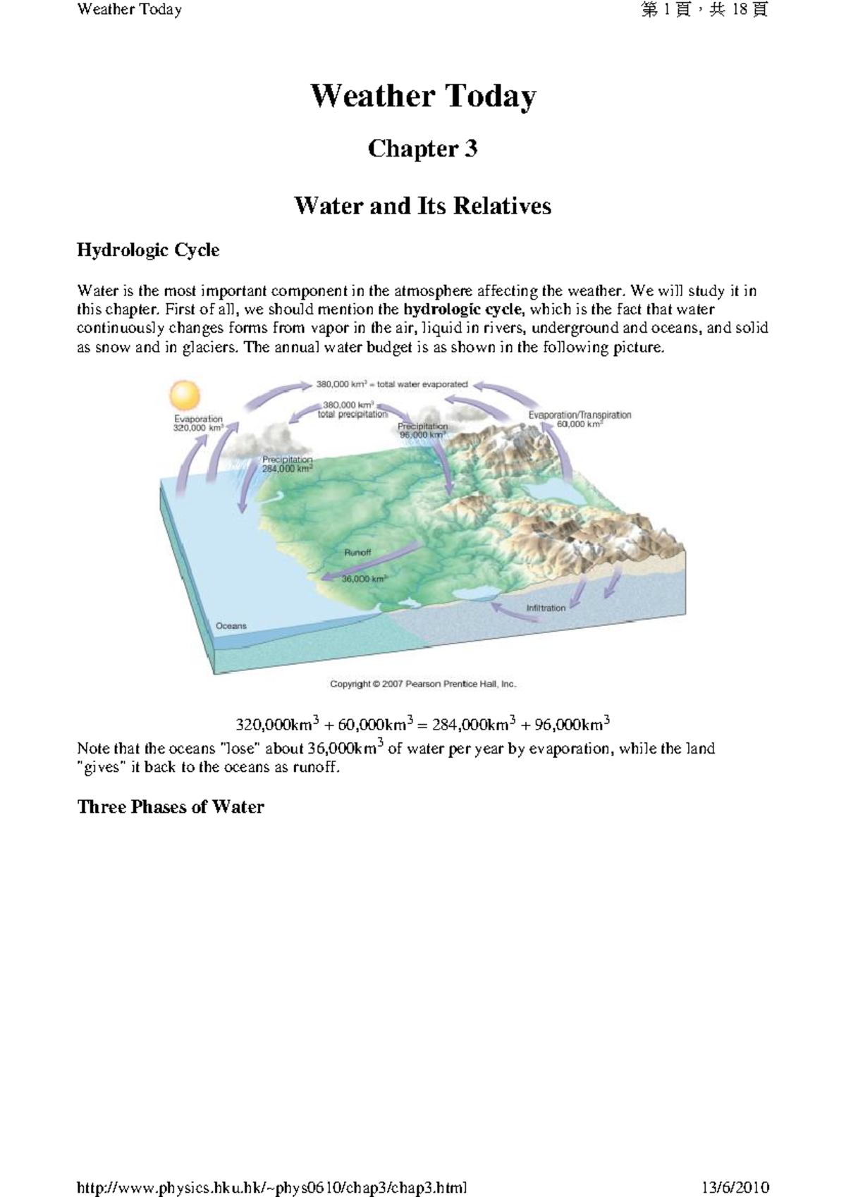 Weather today ch3 - chapter 3 - Weather Today Chapter 3 Water and Its ...