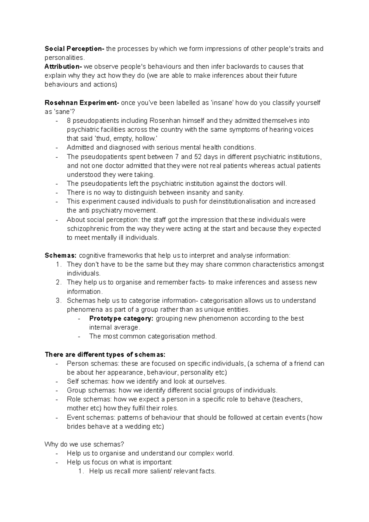 Social Perception AND Cognition - Social Perception- the processes by ...