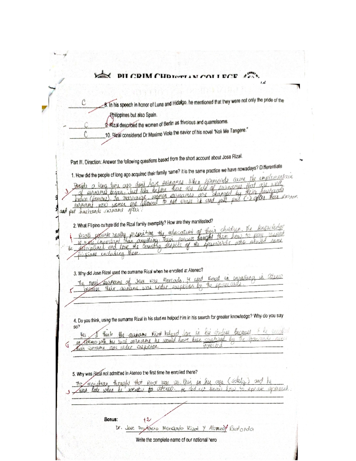 Rizal Activities Comp - aaaaaaaaaaa - BSAccountancy - Studocu