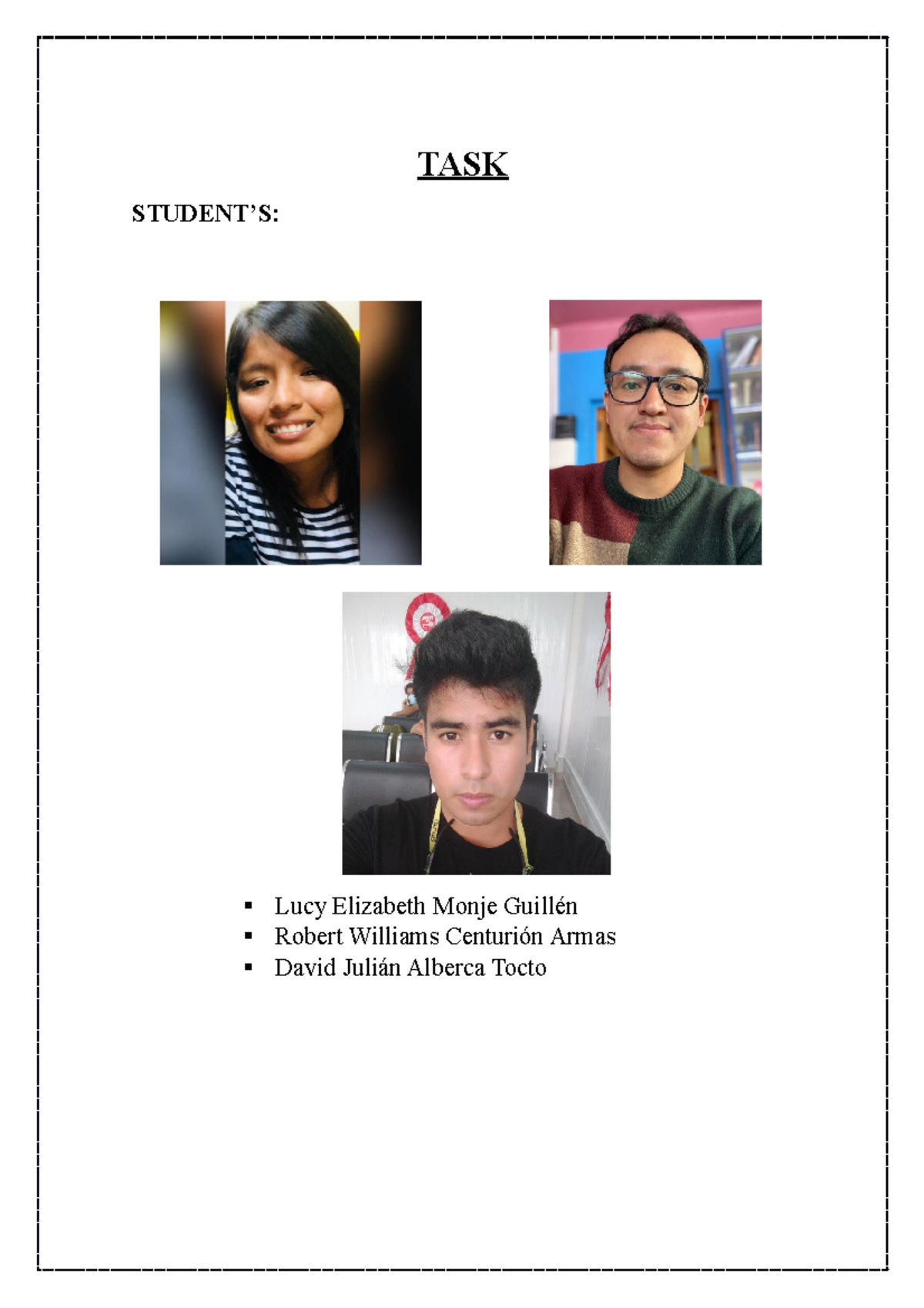 Week 7 -Where is the hospital - TASK STUDENT’S: Lucy Elizabeth Monje ...