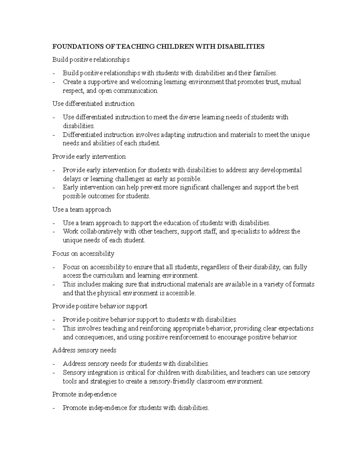 Foundations OF Teaching Children WITH Disabilities Notes 2 foundations-of-teaching-children-with-disabilities-notes-2