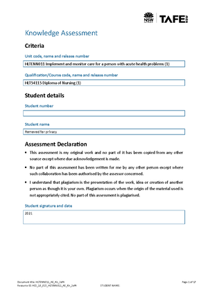 Hltinf 006 Apply basic principles and practices of infection prevention and control - BACK ...