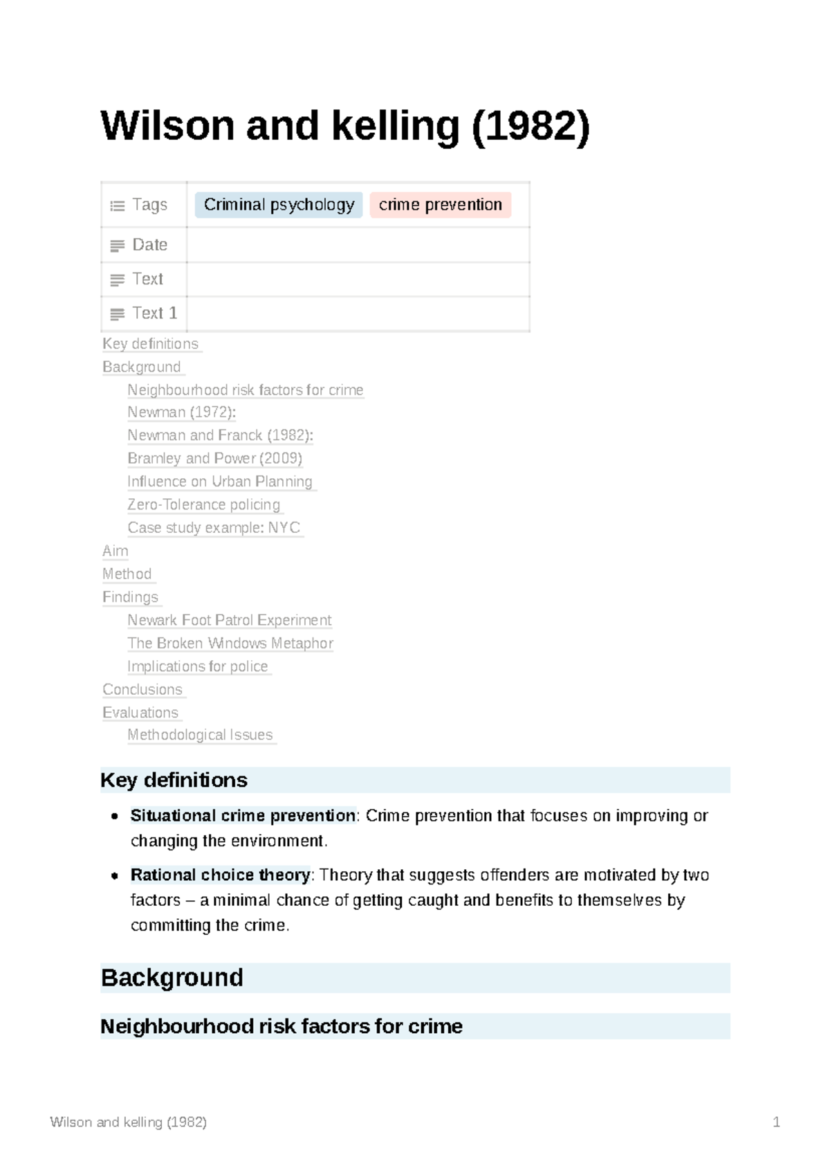 Wilson and kelling (1982) - Wilson and kelling (1982) Tags Criminal ...