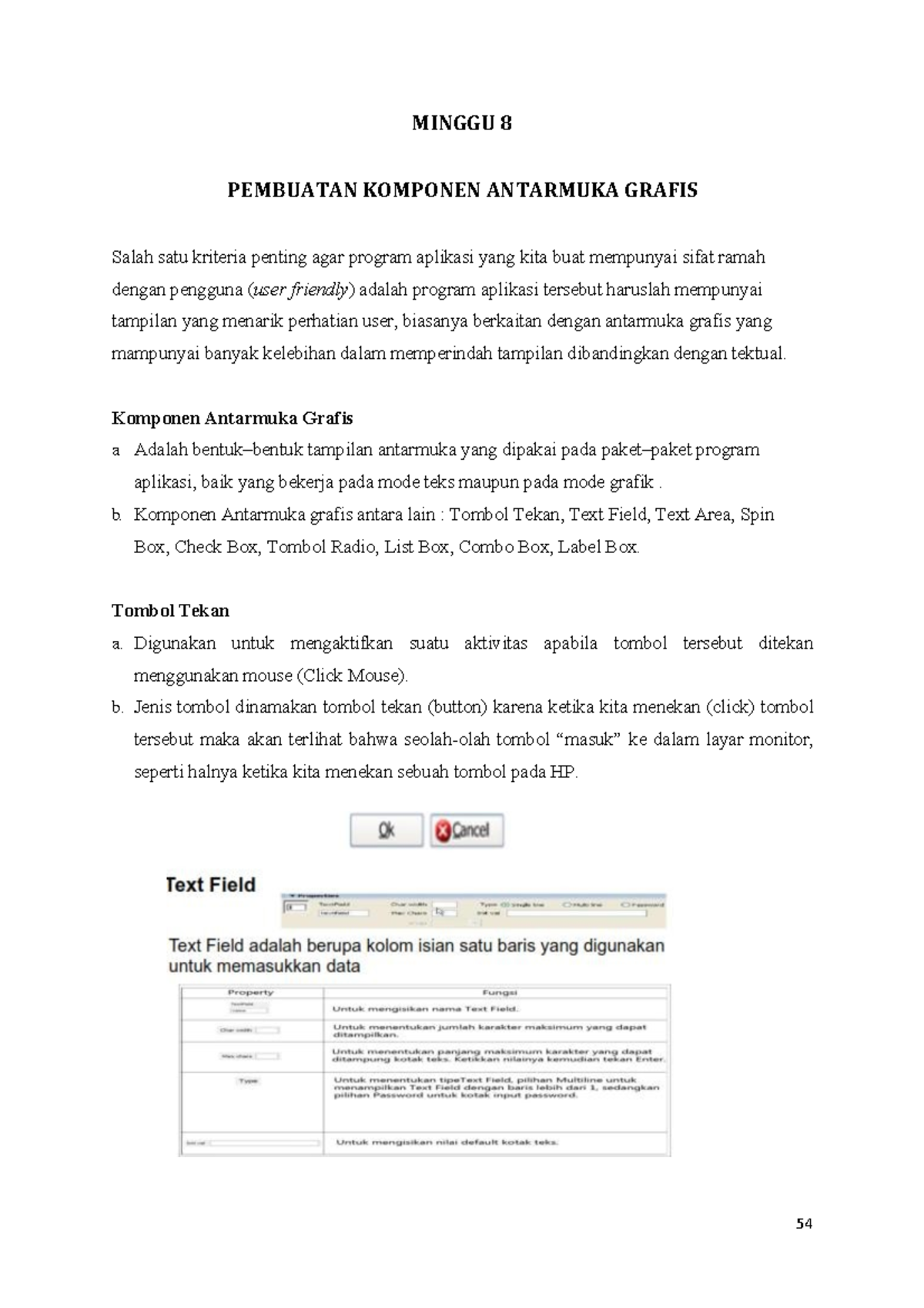 Modul Interaksi Manusia Komputer Bagian 8 Komponen Antarmuka Grafis ...
