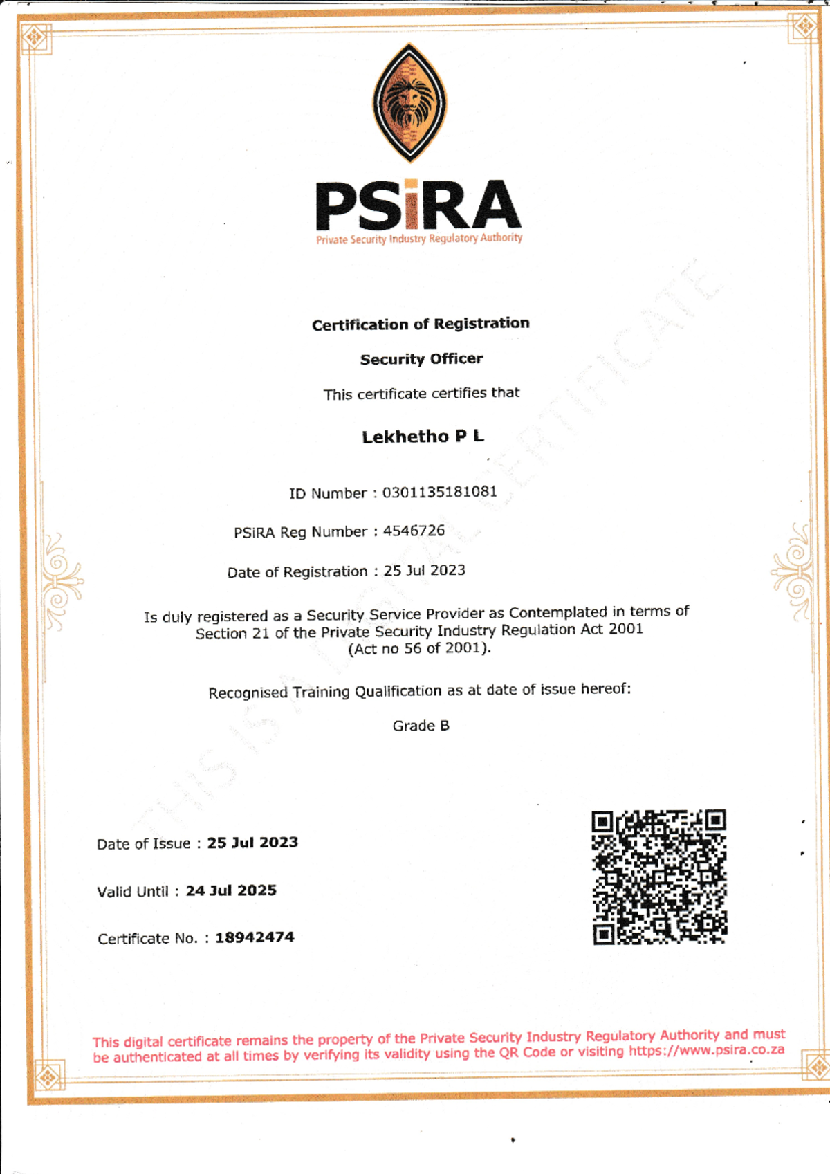 Psira - It's for those that need clear understanding on being a officer ...