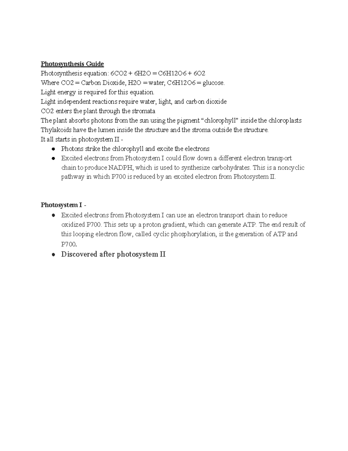 Biology EXAM Study Guide - ALL Units AT ONCE - Photosynthesis Guide ...