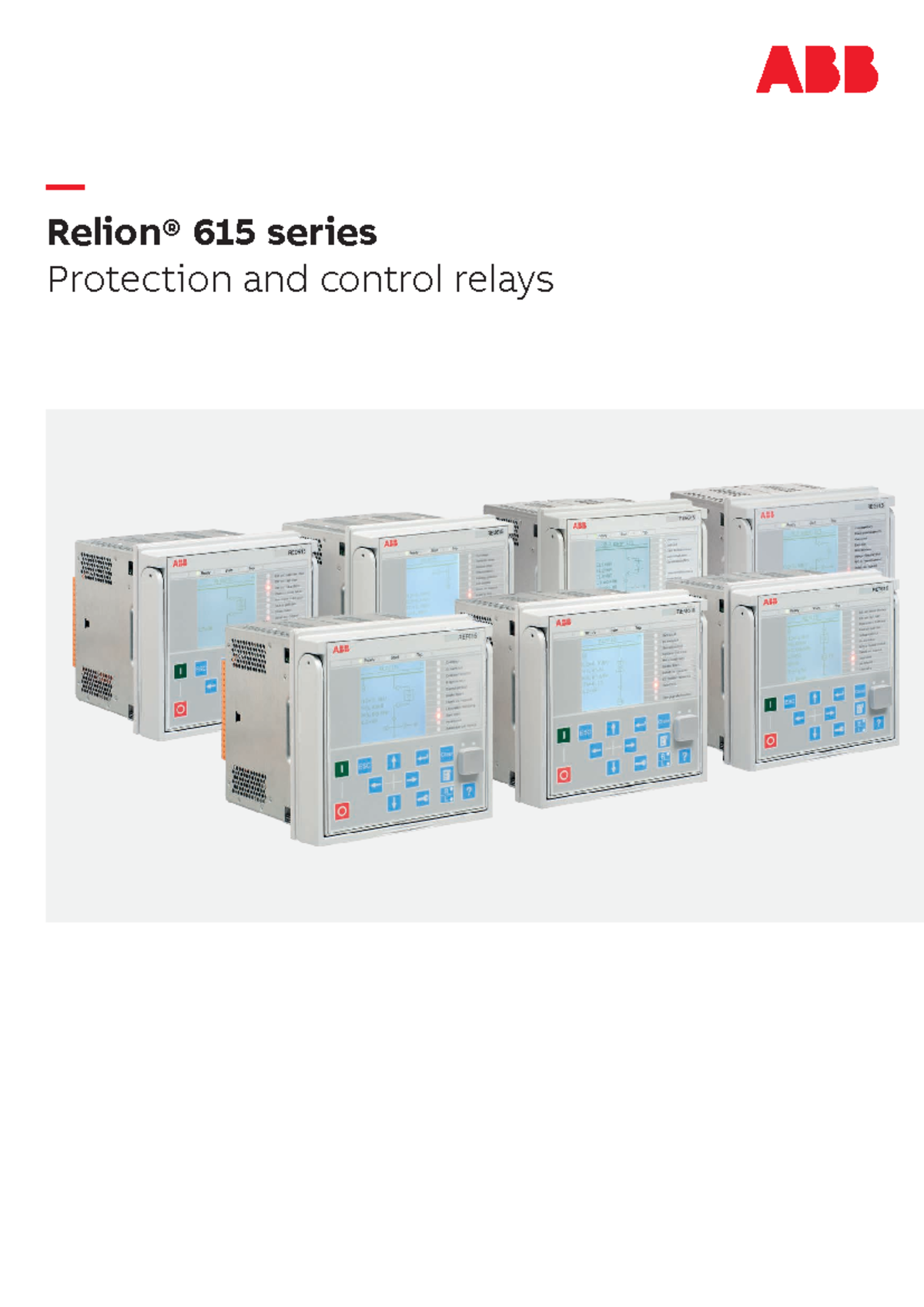 615 series brochure 759077 LRENa - — Relion® 615 series Protection and ...