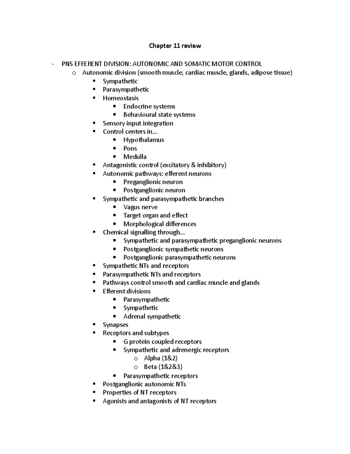 Chapter 11 review - Summary Introductory Human Physiology - Chapter 11 ...
