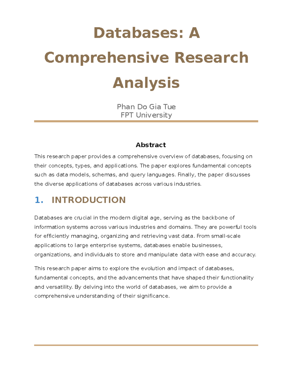 Databases: A Comprehensive Research Analysis - Databases: A Comprehensive Research Analysis Phan ...