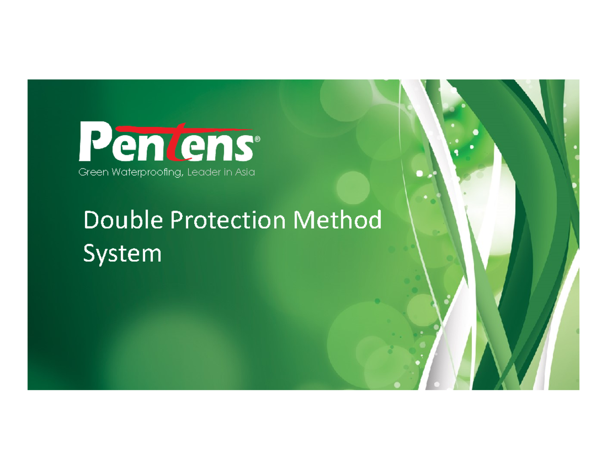 Double Protection System (T200H) Method - Green Waterproofing, Leader ...