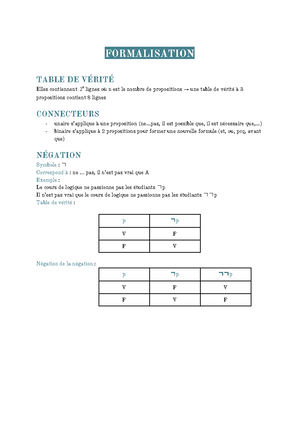 examen logique formelle 2019 - Examen de logique formelle 1)Connecteurs ...