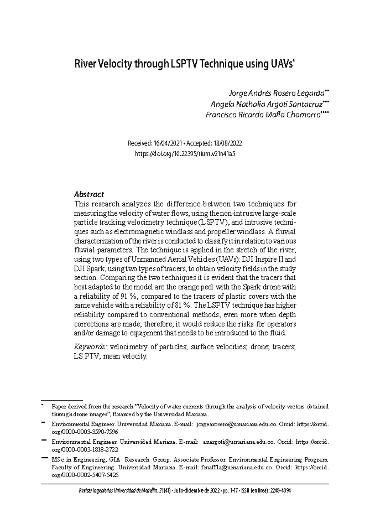 3773-Article Text-21130-1-10-20230224 - River Velocity through LSPTV ...