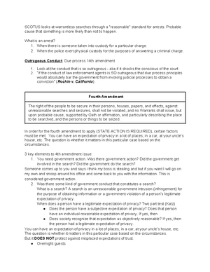 Crim Pro Fourth Amendment Flowchart - Does the 4th Threshold Onceties ...