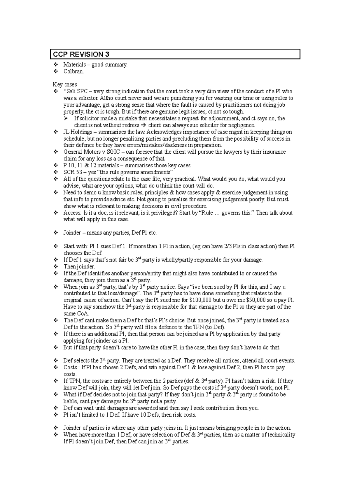 CCP Revision Lecture 3 - CCP REVISION 3 Materials – good summary ...