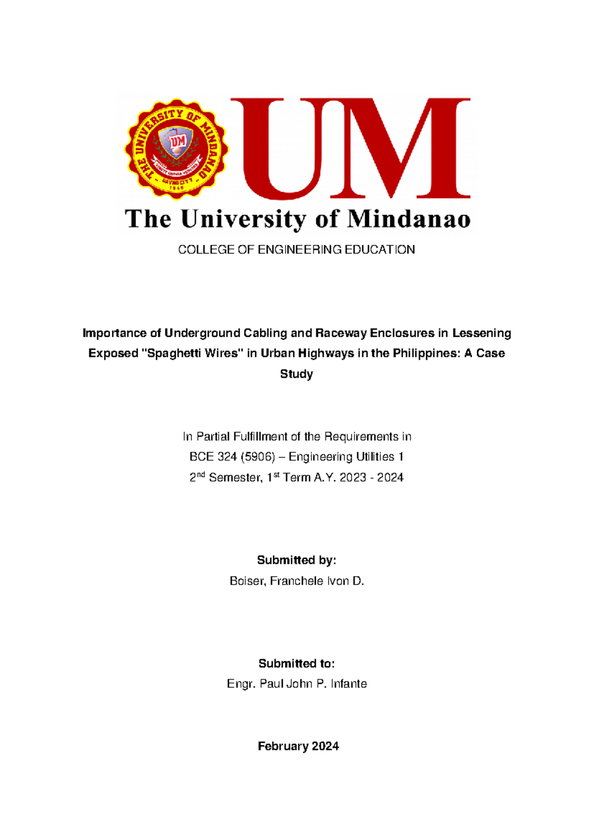 Engineering Utilities 1 - Importance of Underground Cabling and Raceway ...