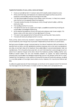 Coastal Landscapes - 2 How are coastal landforms developed - WEATHERING ...