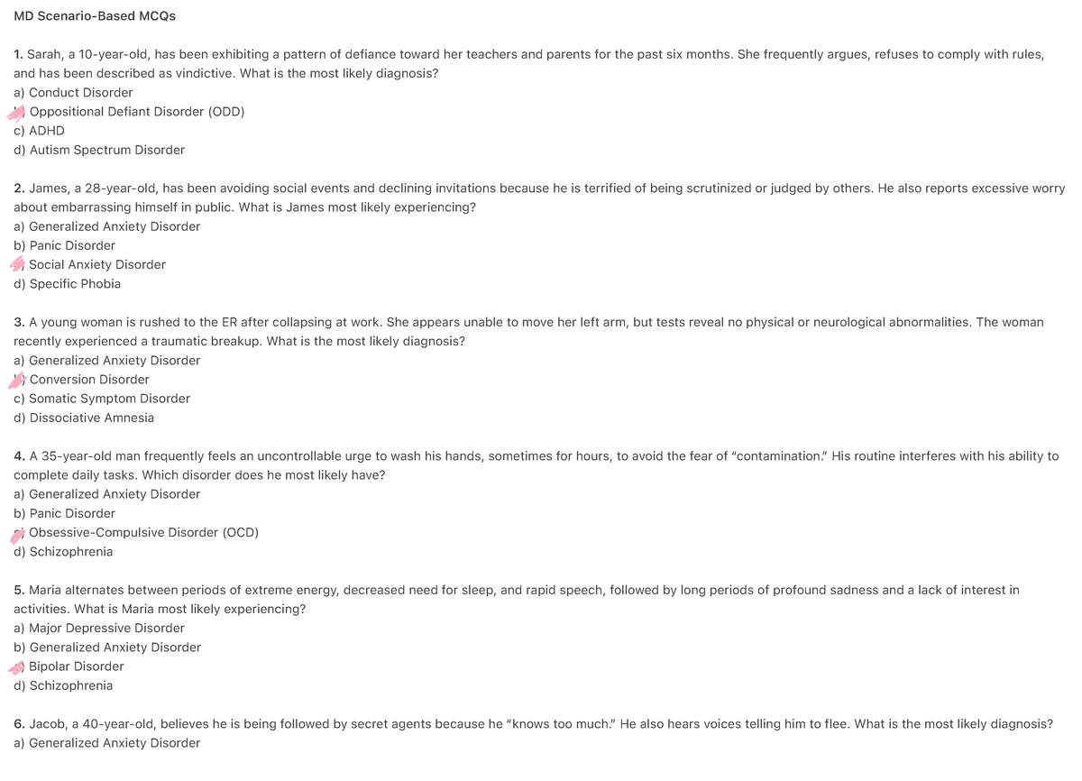 MD Scenario-Based MCQs - MD Scenario-Based MCQs Sarah, a 10-year-old ...