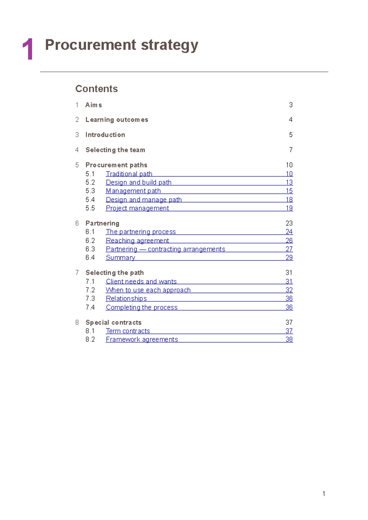 Procurement Strategy Notes - Procurement strategy - 1 Aims Contents 2 ...