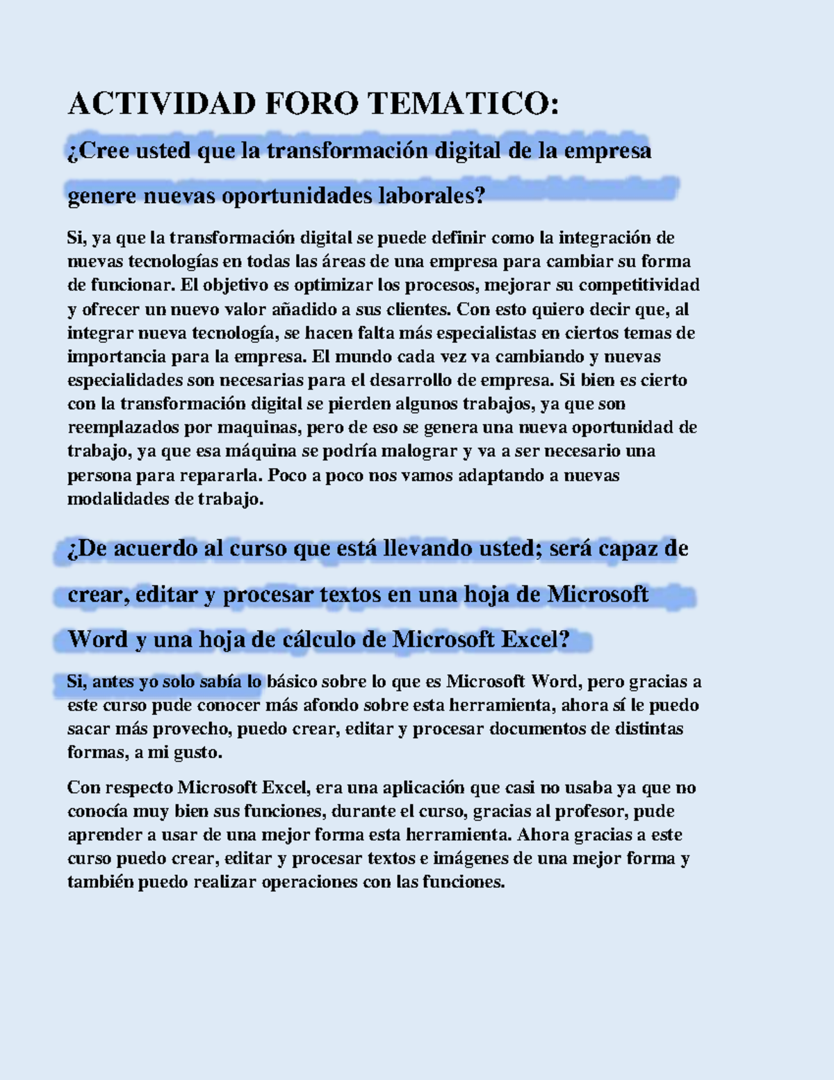 Informática - Foro temático del curso de Informática Básica - ACTIVIDAD ...