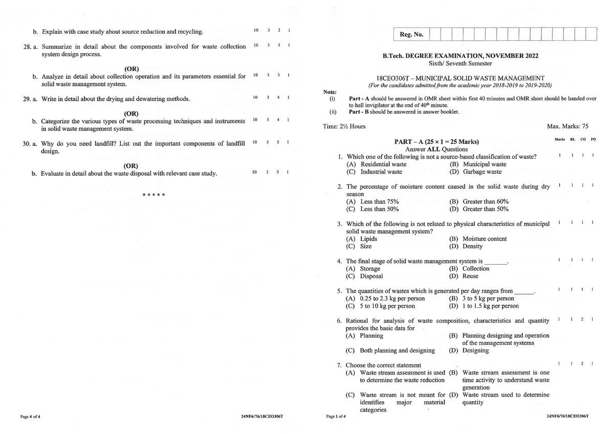 3 - Sem end - b. Explain with case study about source reduction and ...
