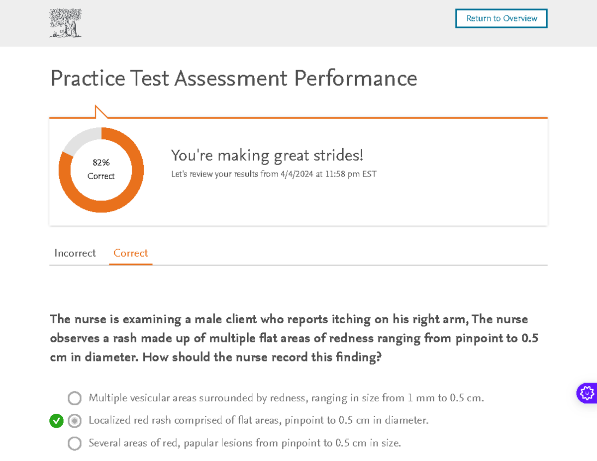 HESI - course work - Practice Test Assessment Performance The nurse is ...