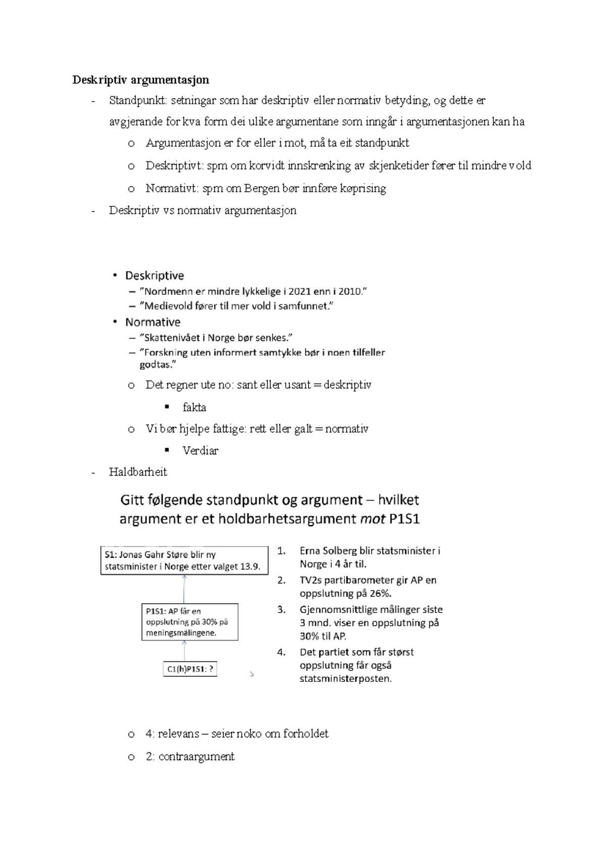 Deskriptiv argumentasjon - P1(h)P1S1: Utenlandske bedrifter i Norge ...